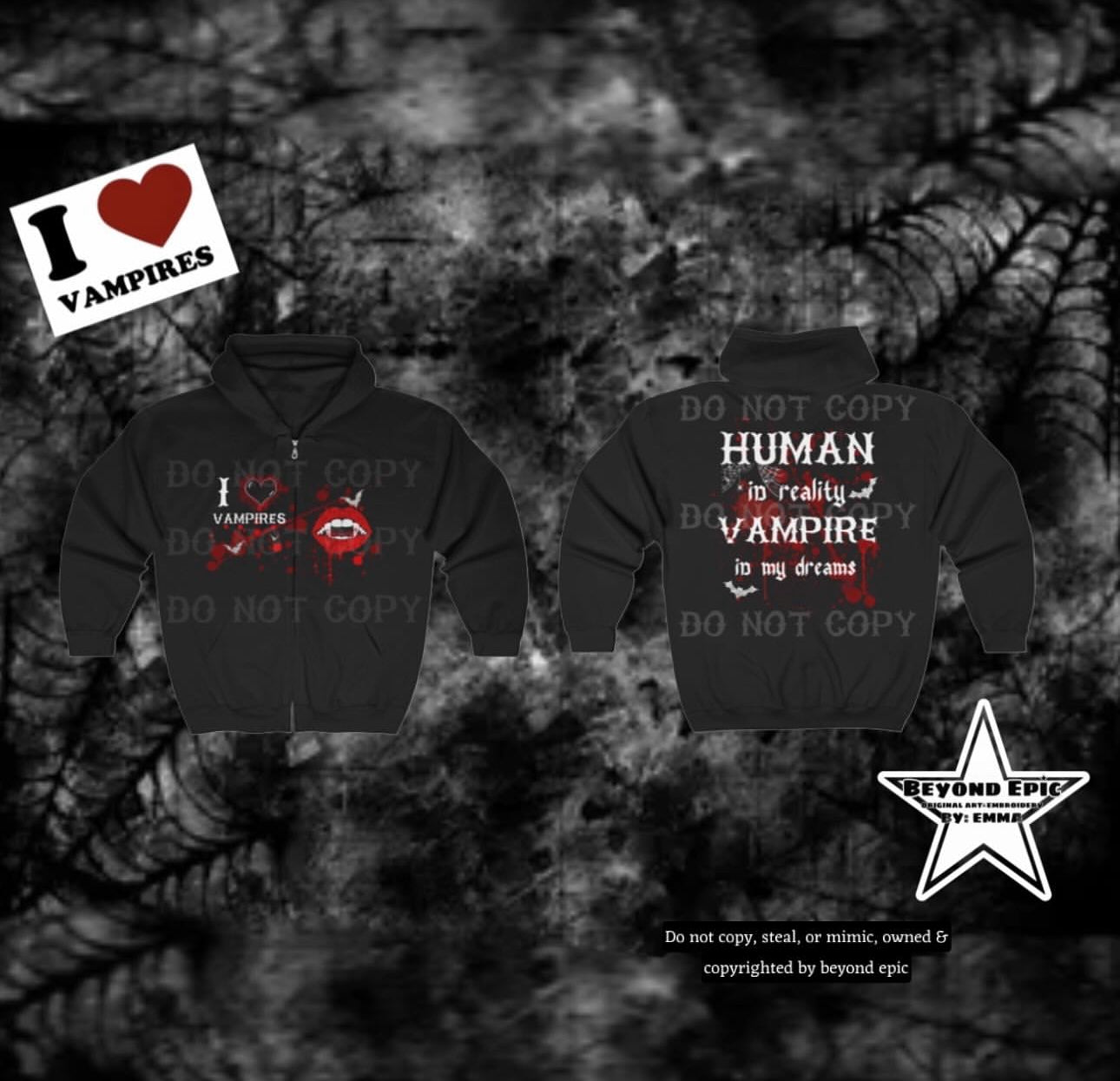 Vampire Zip-Up – Beyond Epic Shop